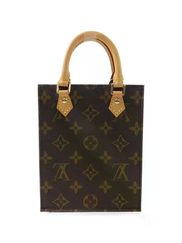 LOUIS VUITTON Monogram Petit Sac Plat Shoulder Bag