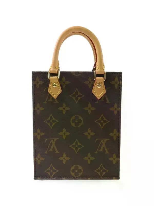 LOUIS VUITTON Monogram Petit Sac Plat Shoulder Bag