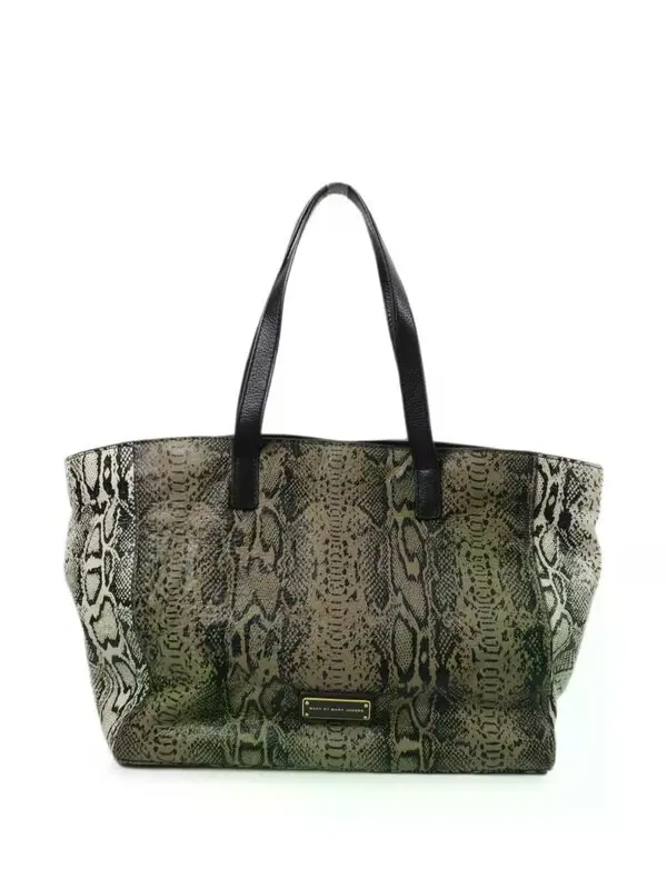 Marc Jacobs Snake-print Leather Tote Bag