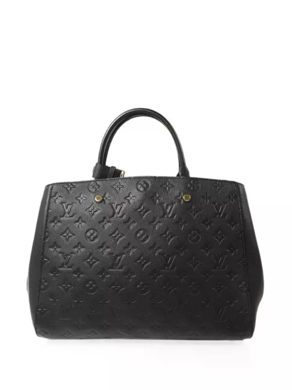 LOUIS VUITTON Empreinte Montaigne Gm Monogram Handbag - Black