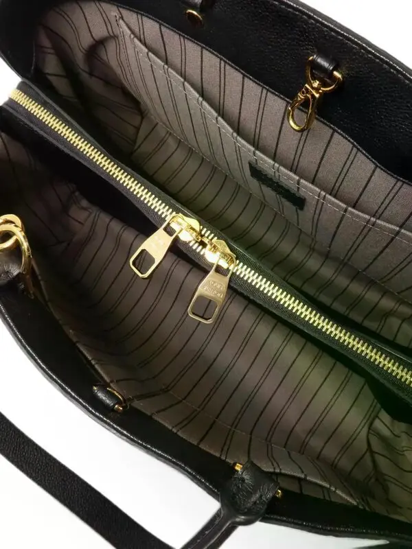 LOUIS VUITTON Empreinte Montaigne Gm Monogram Handbag - Black