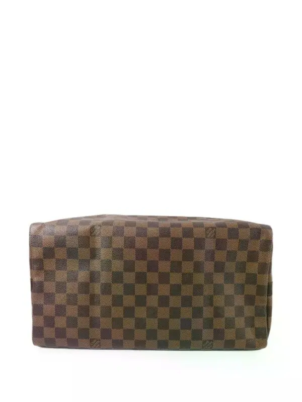 LOUIS VUITTON Damier Ebene Speedy Bandouliere 35 Shoulder Bag - Brown