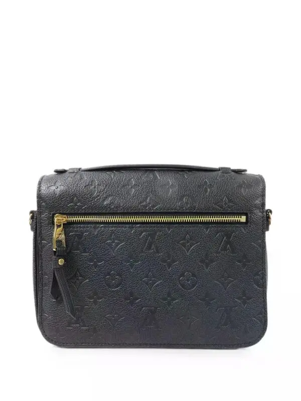 LOUIS VUITTON Metis Monogram Empreinte Leather Crossbody Bag - Black