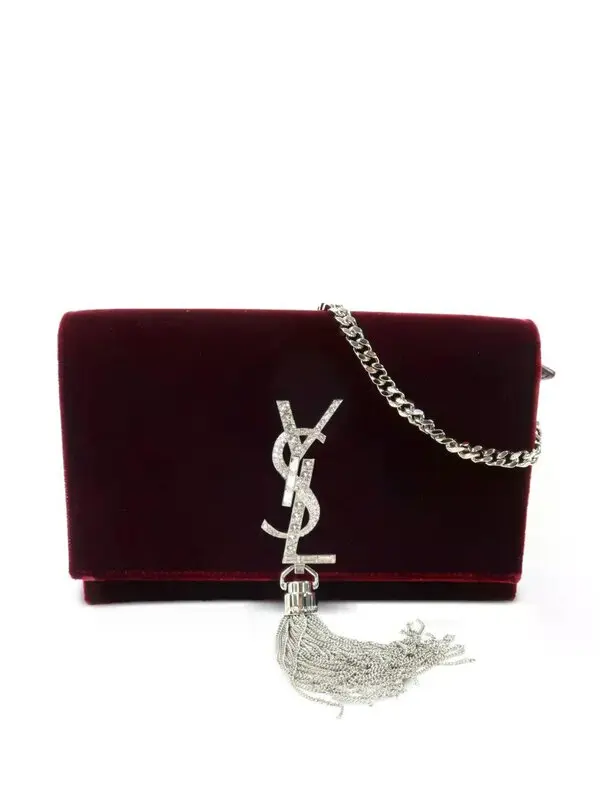 Saint Laurent Tassel Chain Shoulder Bag - Red