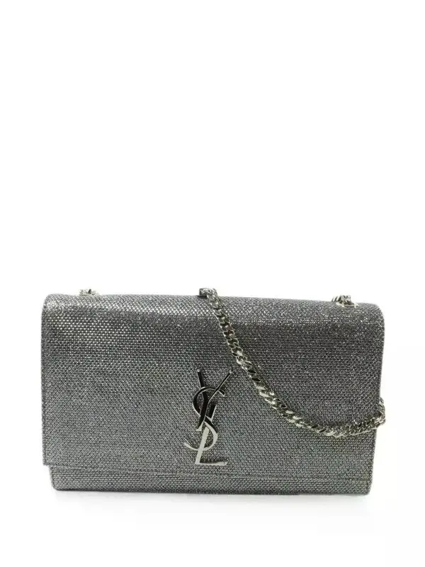 Saint Laurent Kate Medium Shoulder Bag364021 Calfskin Calf Leather/glitter - Silver