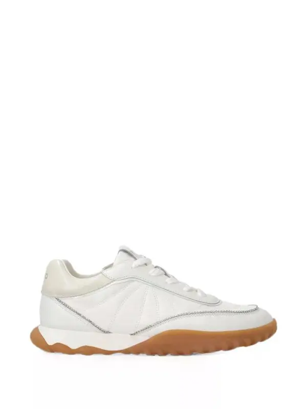 Pinko Crystal-embellished Leather Sneakers