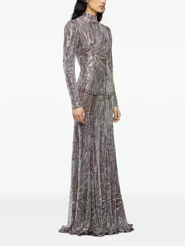 Rabanne Sequin-embellished Embroidered Maxi Skirt