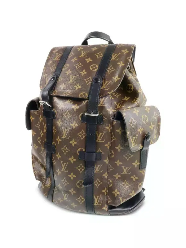LOUIS VUITTON Monogram Macassar Christopher Backpack