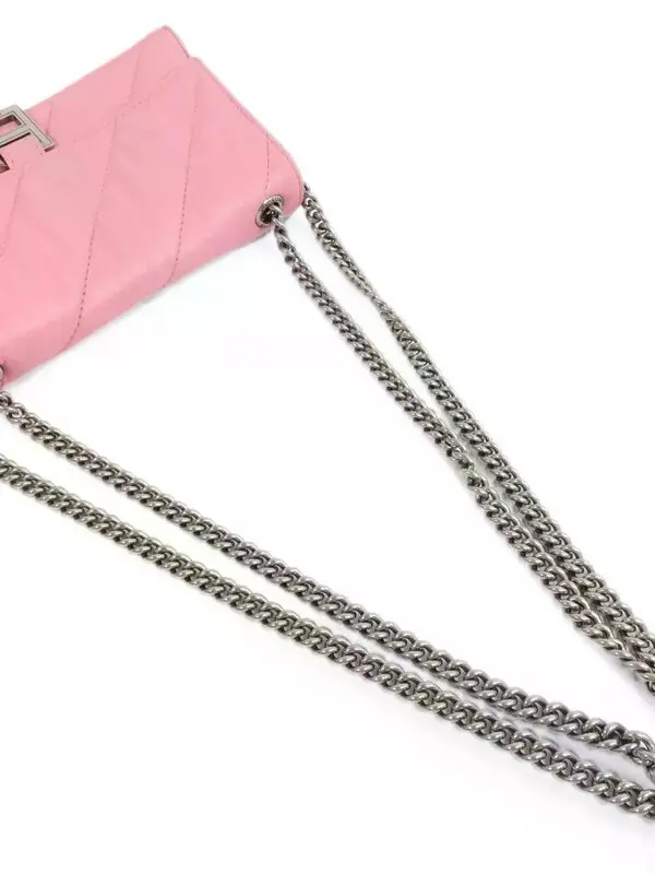 Balenciaga Crush Quilted Shoulder Bag - Pink