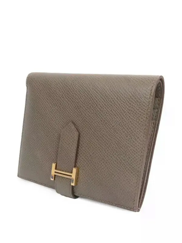 Hermès Bearn Compact Wallet - Grey