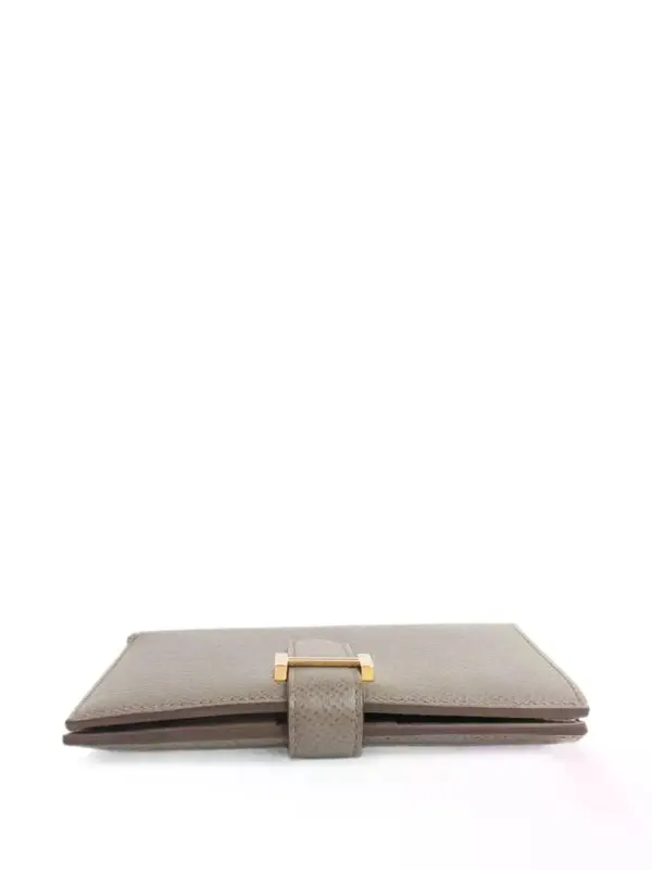 Hermès Bearn Compact Wallet - Grey