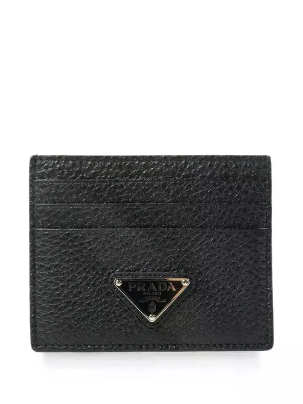 Prada Logo-plaque Leather Card Holder