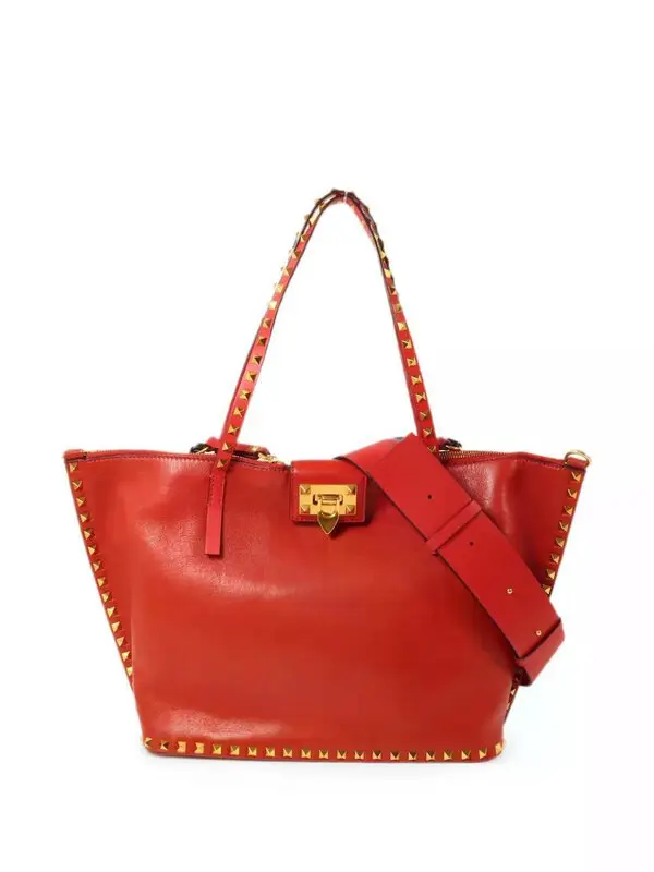 Valentino Garavani Rockstud Hyde Tote Bag - Red