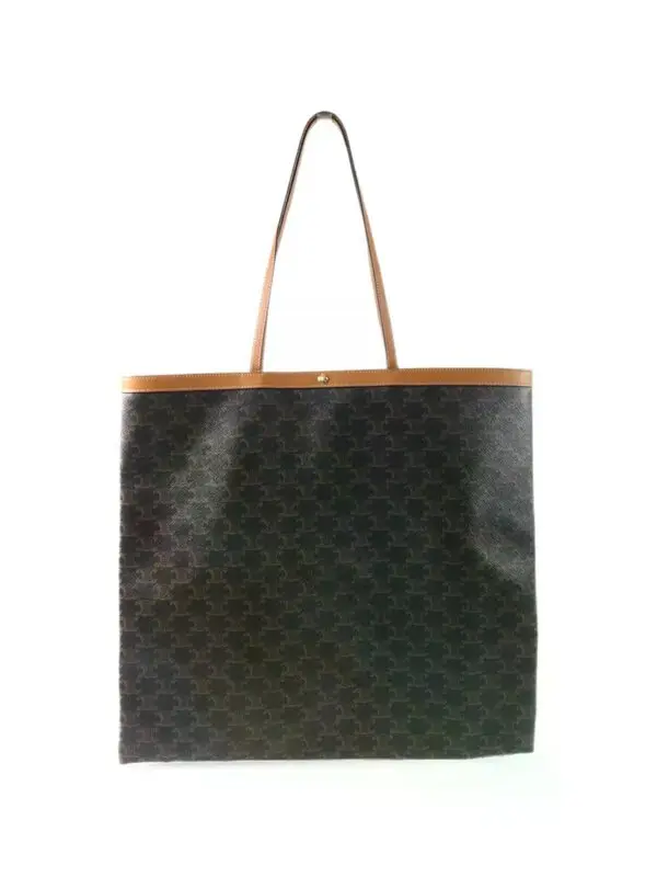 Celine Large Macadam Patterned Shoulder Bag