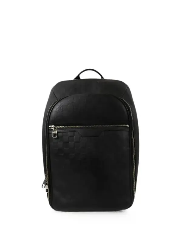 LOUIS VUITTON Michael Nv2 Damier Infini Canvas Backpack - Black