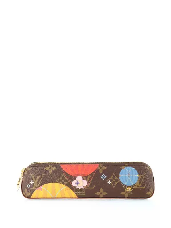 LOUIS VUITTON Elizabeth Monogram Pencil Pouch - Brown