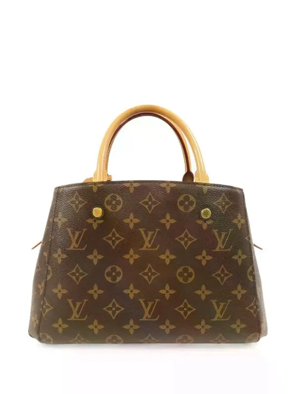 LOUIS VUITTON Bb Montaigne Monogram Canvas Tote Bag