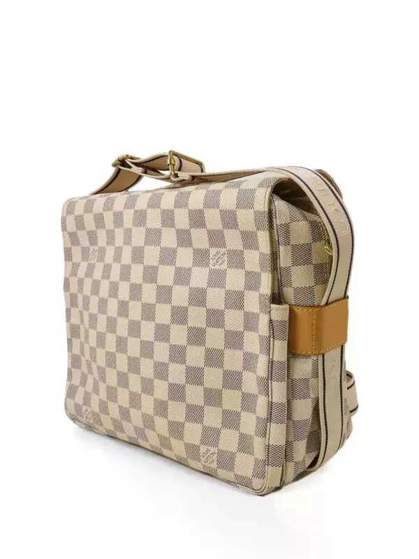 LOUIS VUITTON Damier Azur Naviglio Crossbody Bag - Neutrals