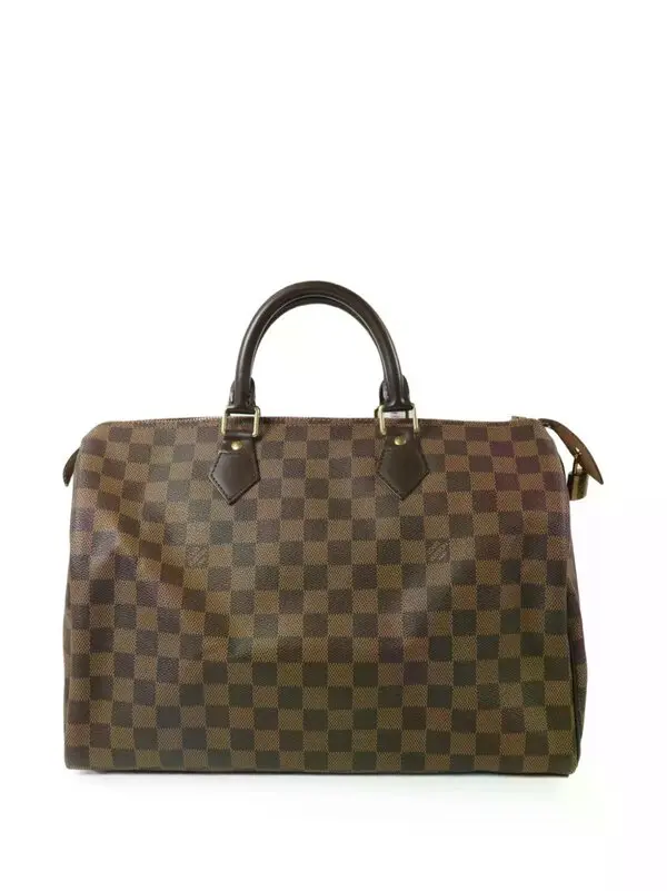 LOUIS VUITTON Damier Speedy 35 Luggage Bag - Brown
