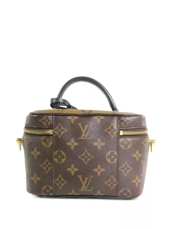 LOUIS VUITTON Monogram Reverse Canvas Vanity Tote Bag - Brown