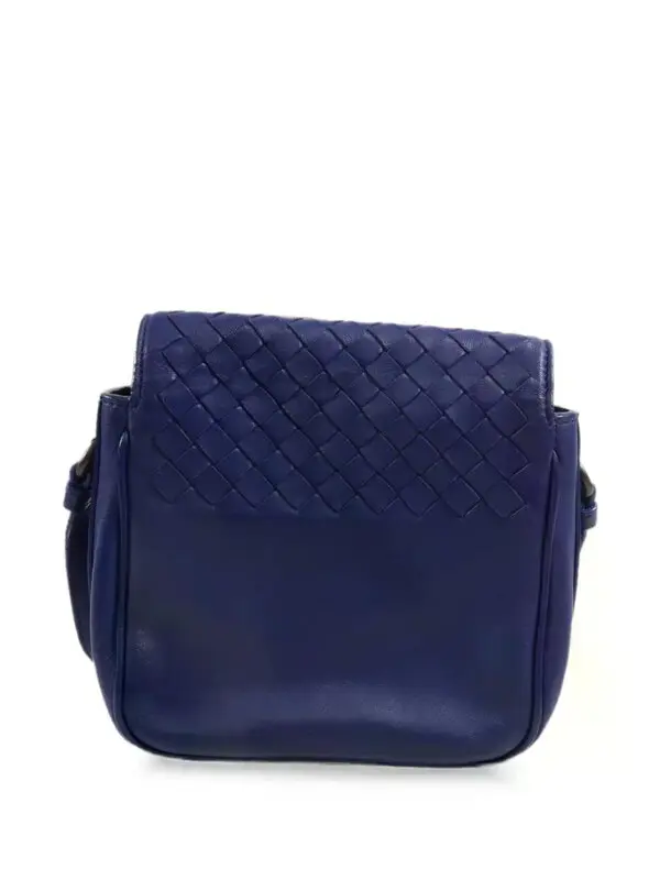 Bottega Veneta Mini Intrecciato Crossbody Bag - Blue