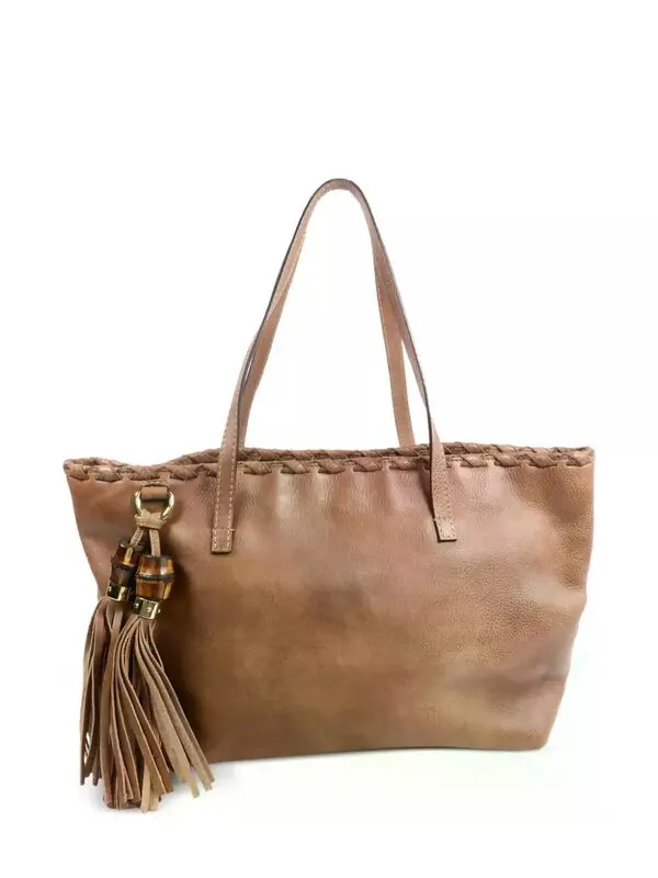 Gucci Tassel Tote Bag - Brown