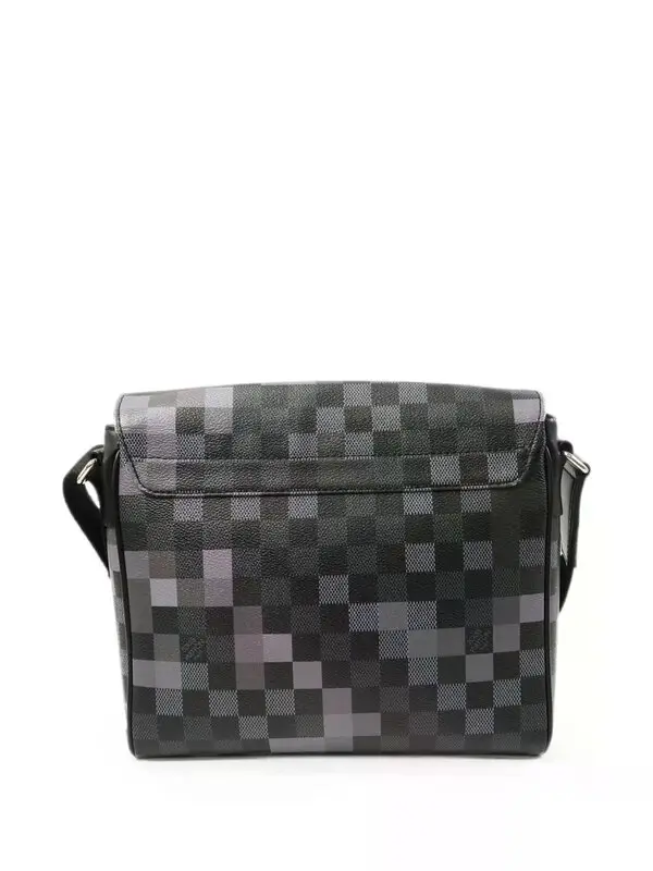 LOUIS VUITTON Pm Damier Graphite Pixel District Shoulder Bag