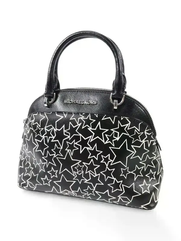 Michael Kors Small Emmy Dome Satchel Tote Bag With Star Print