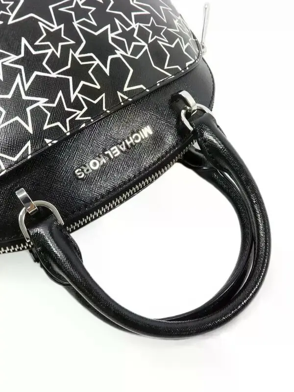 Michael Kors Small Emmy Dome Satchel Tote Bag With Star Print