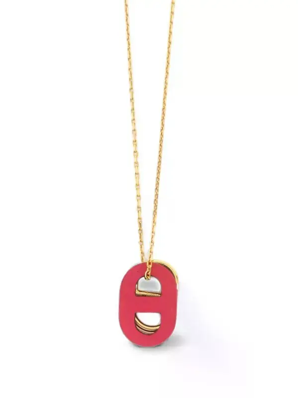 Hermès O'maillon Leather Pendant Necklace