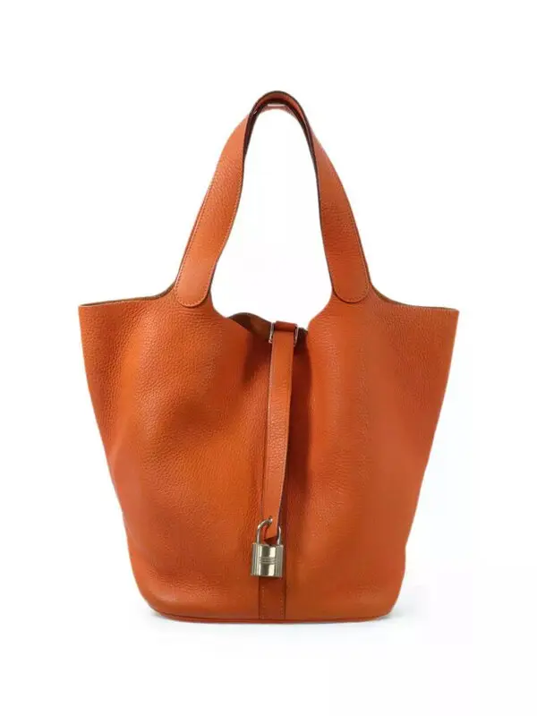 Hermès Gm Picotin Lock Tote Bag - Orange
