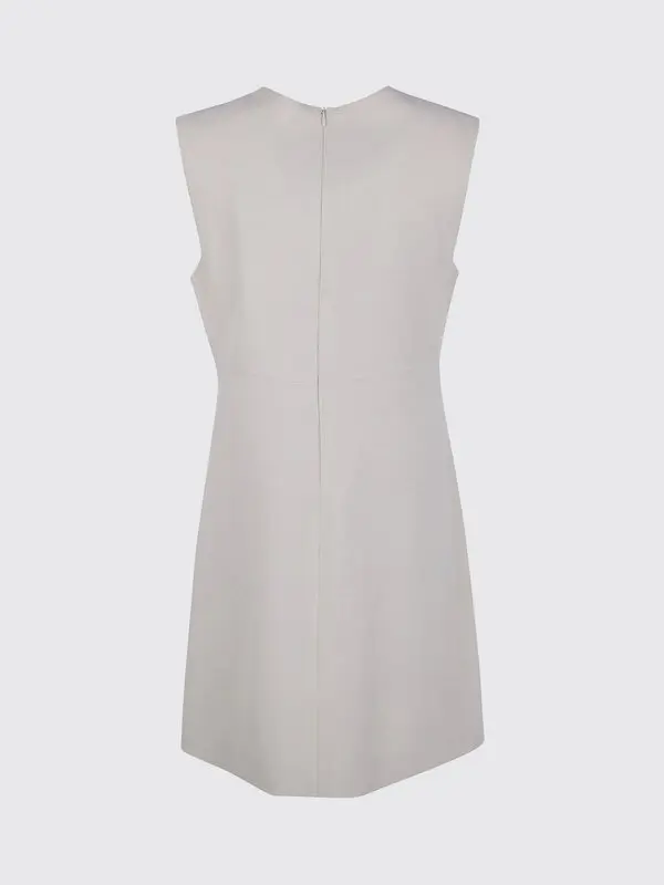 PAROSH P.a.r.o.s.h. Off-the-shoulder Linen Blend Sheath Mini Dress - Sand