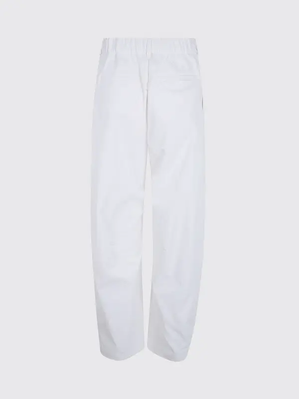 Herno High-waisted Wide-leg Trousers With Belt Loops In Twill