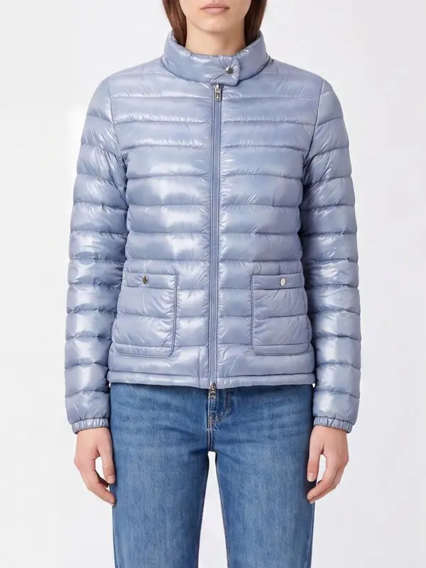 Herno Quilted Jacket - Gnawed Blue