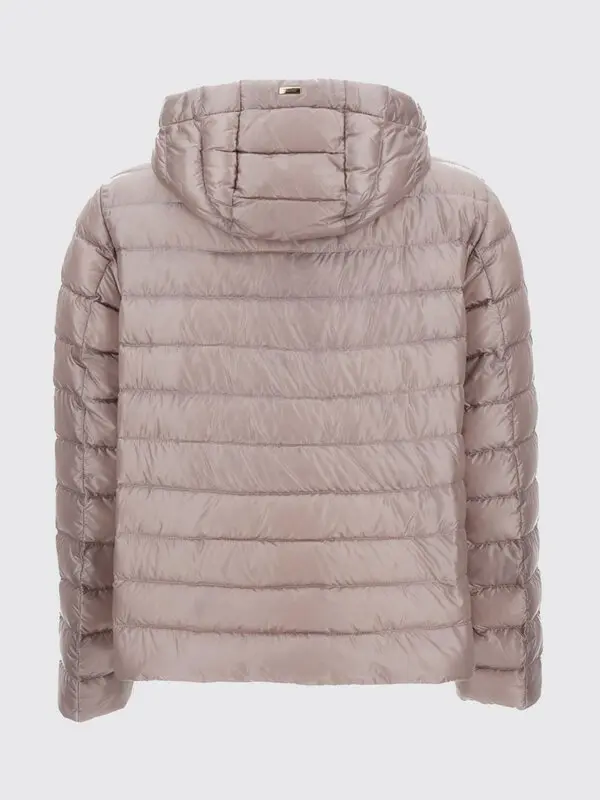 Herno Quilted Ultra-light Nylon Short Down Jacket With Hood - Blush Pink