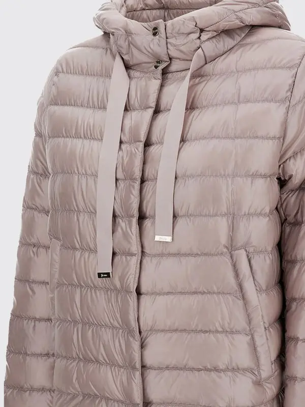 Herno Quilted Ultra-light Nylon Short Down Jacket With Hood - Blush Pink