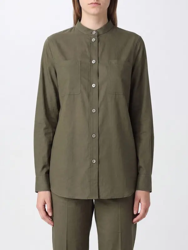 Herno Mandarin Collar Button-up Shirt