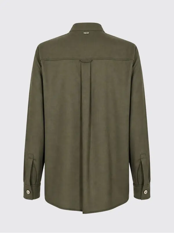 Herno Mandarin Collar Button-up Shirt