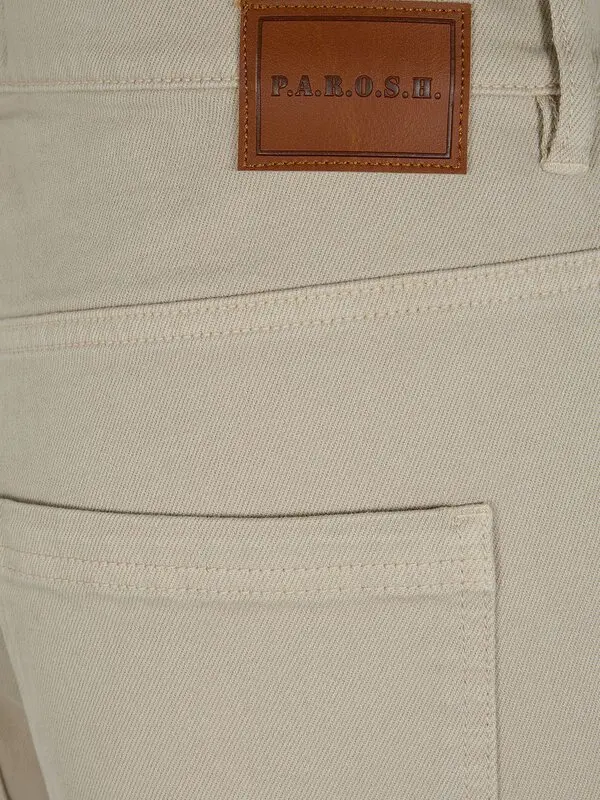 PAROSH Cotton Twill Carpenter Pants