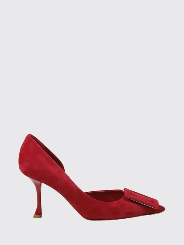 ROGER VIVIER Suede Stiletto Court Shoes - Red
