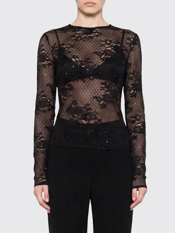 Giuseppe Di Morabito Lace Embellished Top - Black