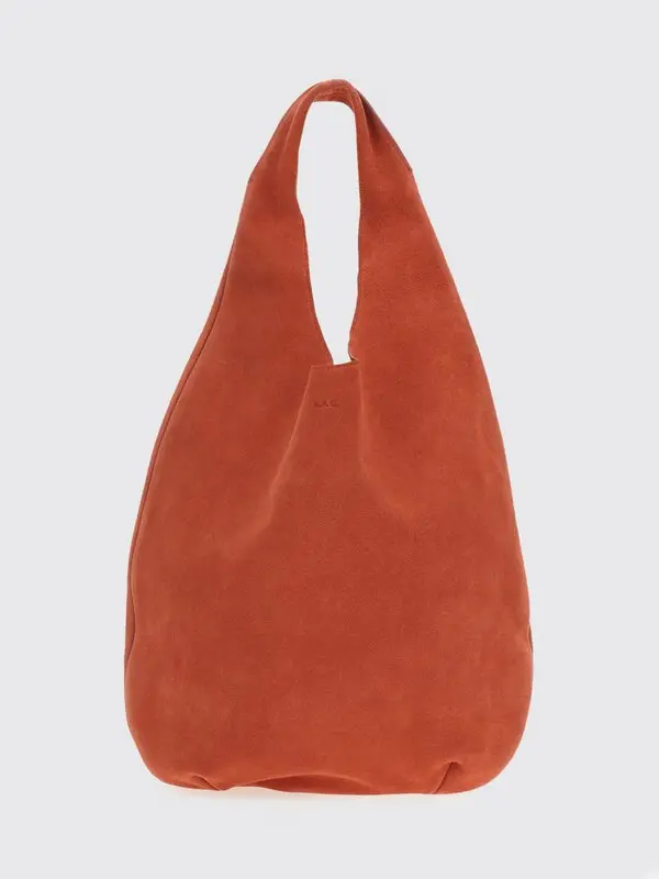 A.p.c. Le Neige Suede Leather Shoulder Bag - Orange