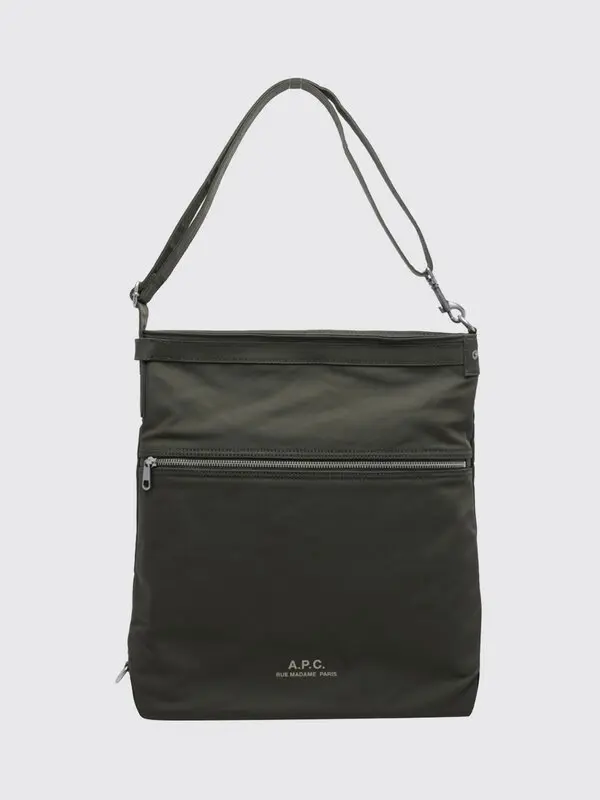A.p.c. Nylon Messenger Bag - Green