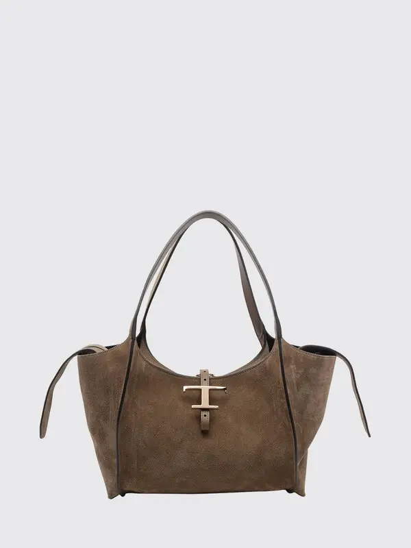 TOD'S Suede Shoulder Bag - Earth
