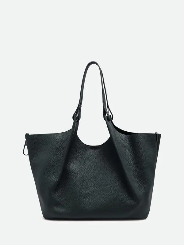GIANNI CHIARINI Dua Grained Calfskin Leather Shoulder Bag - Green