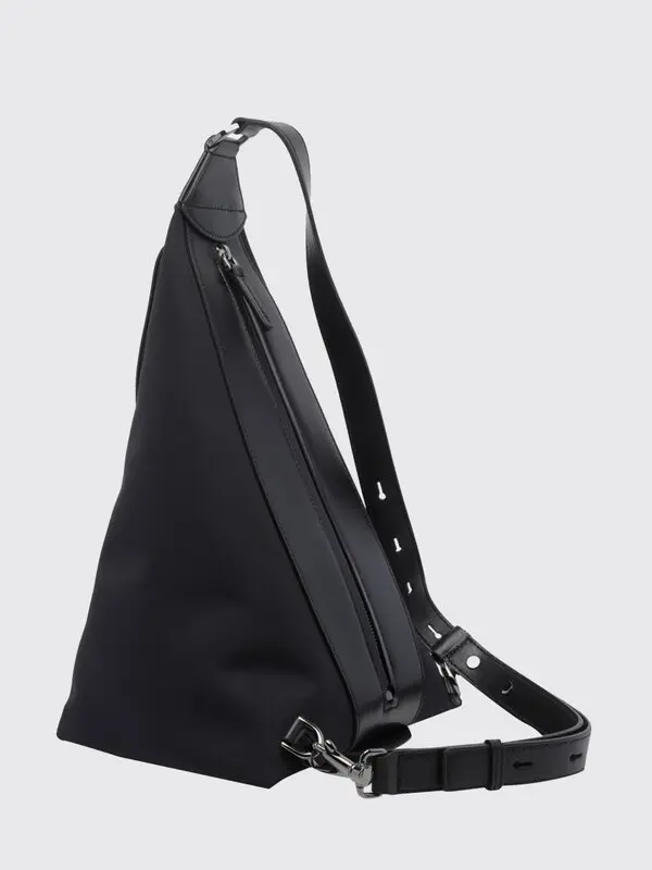 TOD'S Nylon And Ovine Nappa Leather Sling Backpack With Embossed Logo