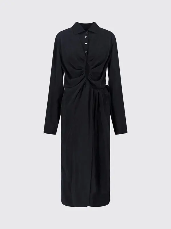 MAISON MARGIELA Midi Cupro Shirt Dress