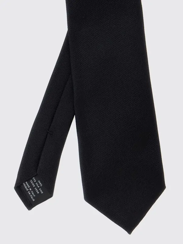 TOM FORD Classic Solid Mulberry Silk Neck Tie - Black