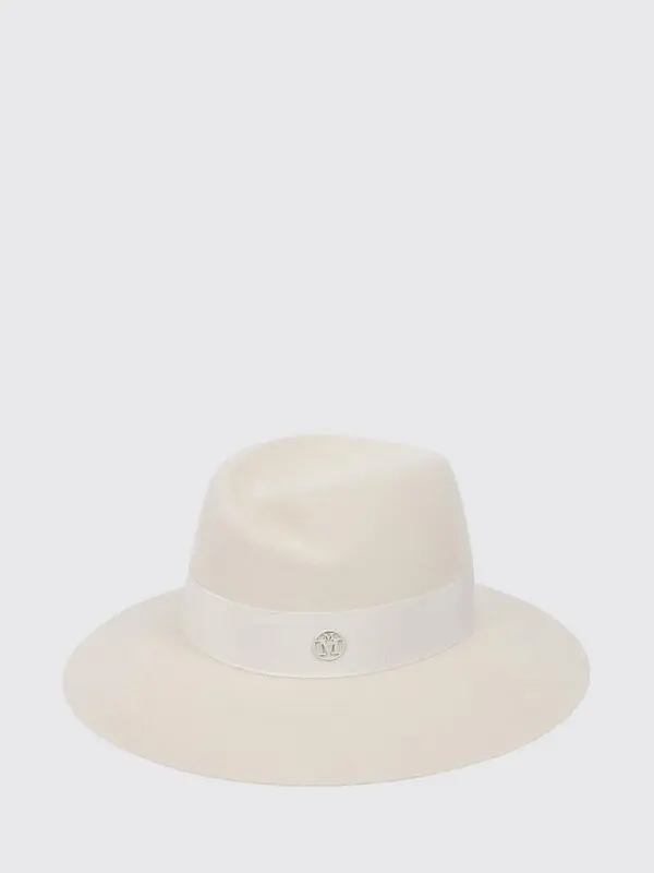 MAISON MICHEL Fedora Hat - Pearl