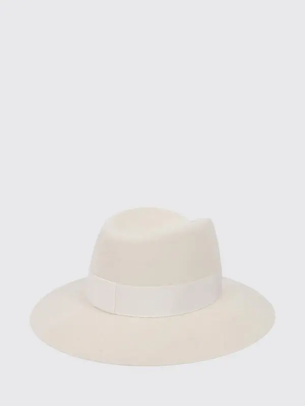 MAISON MICHEL Virginie Wide-brim Hat - Pearl